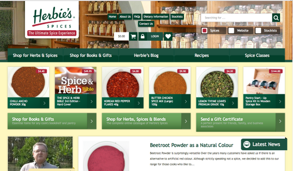 Preview: Herbie's Spices Reveals New Website